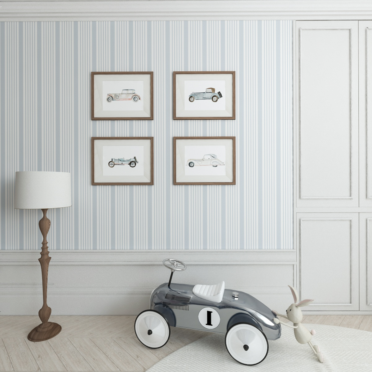 Pósters para la habitación de su hijo: imágenes retro de Royal Rabbits